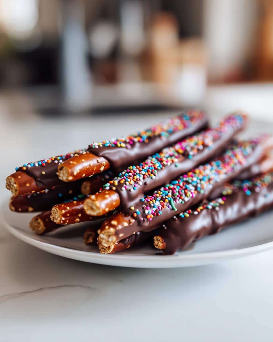 Easy Chocolate Covered Pretzel Rods Ready in 15 Minutes