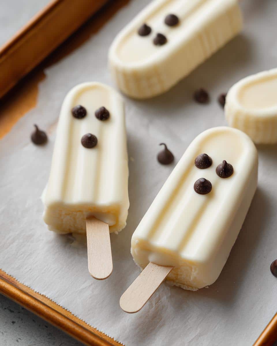 Spooky 4-Ingredient Ghostly Banana Pops Kids Love