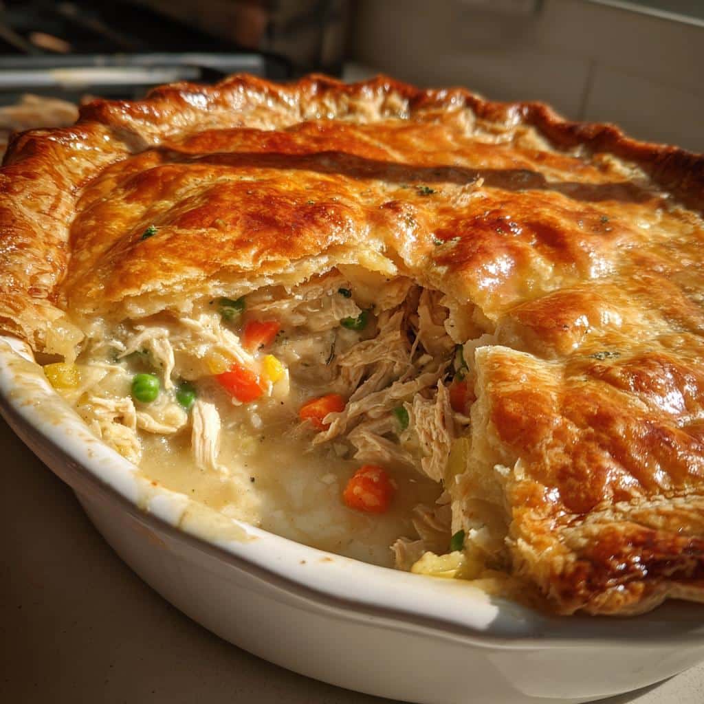 Flaky 30-Minute Puff Pastry Turkey Pot Pie That Wows