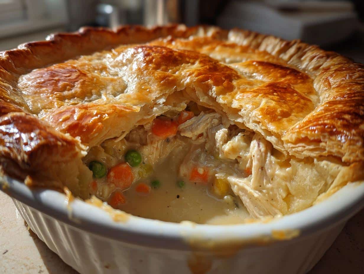 Flaky 30-Minute Puff Pastry Turkey Pot Pie That Wows
