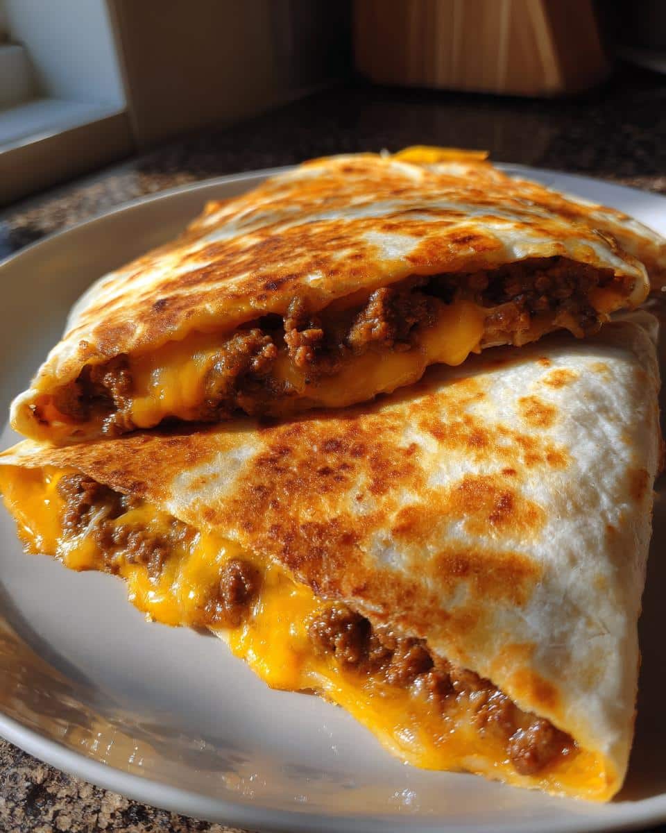20-Minute Smashburger Quesadillas - Cheesy Bliss