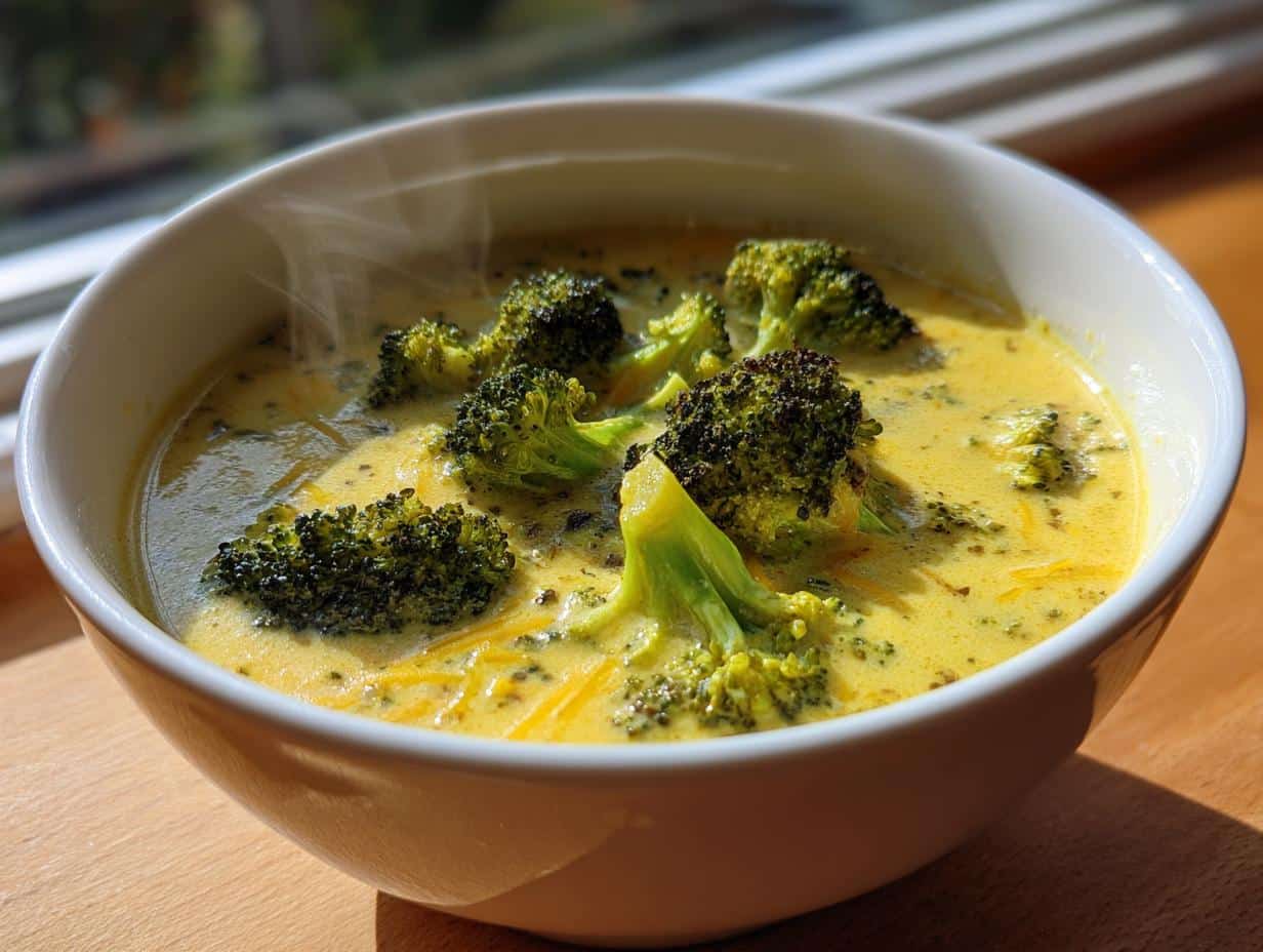 1-Pot Creamy Broccoli Cheddar Soup You’ll Crave Daily