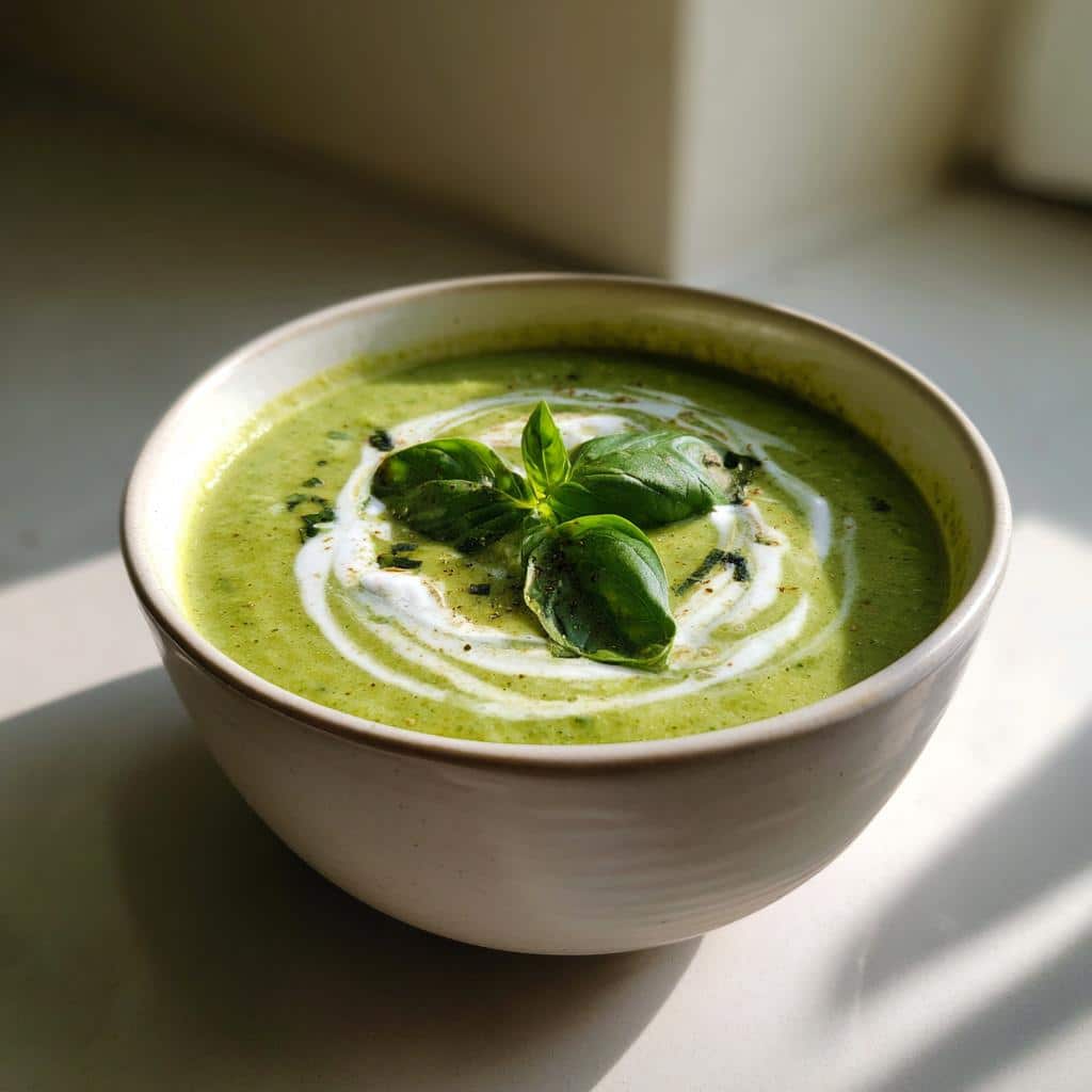 30-Minute Creamy Zucchini and Basil Soup That Wows
