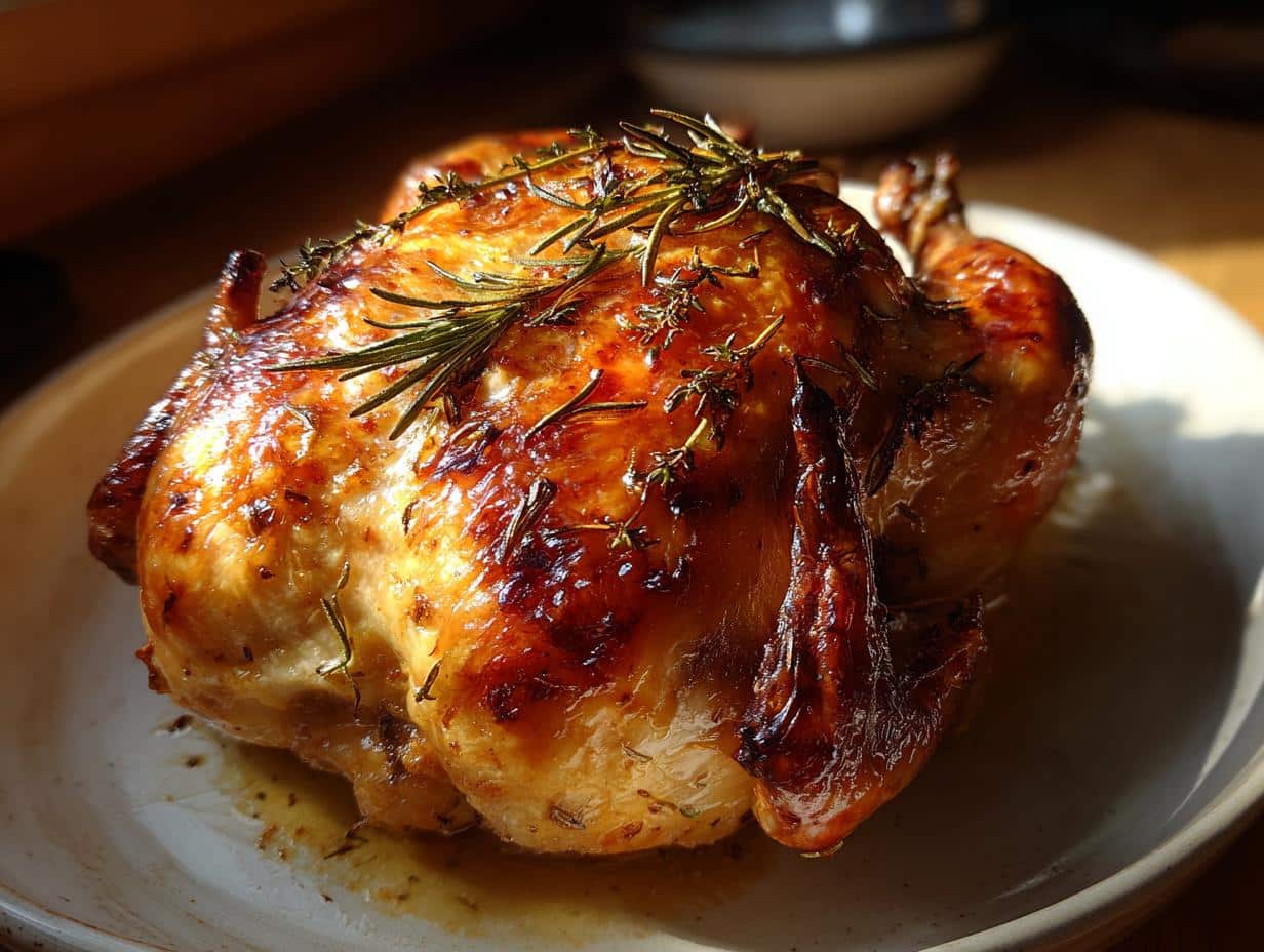 Juicy Herbed Butter Roast Chicken for Two in 45 Minutes