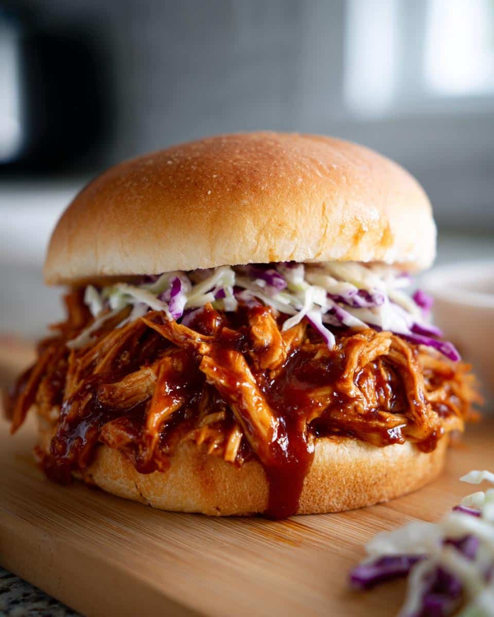 25-Minute Instant Pot BBQ Pulled Chicken Sandwiches That Wow