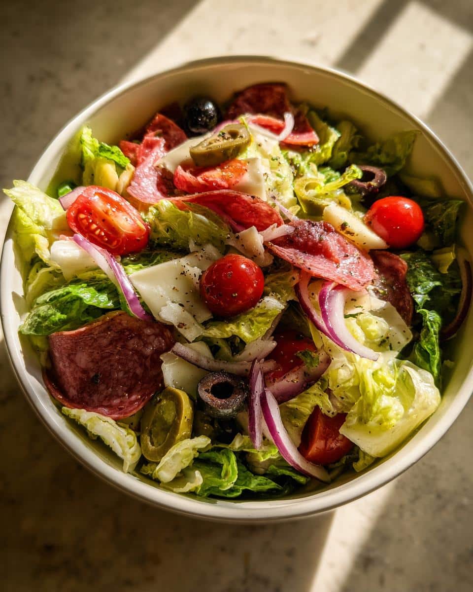 15-Minute Italian Chopped Salad with Salami and Provolone