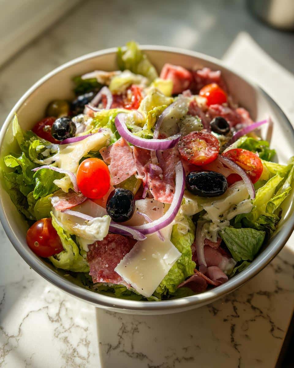 15-Minute Italian Chopped Salad with Salami and Provolone