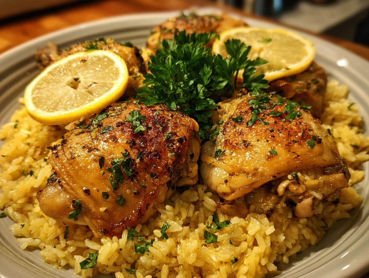 One-Pot Greek Chicken and Lemon Rice: 45-Minute Flavor Bomb