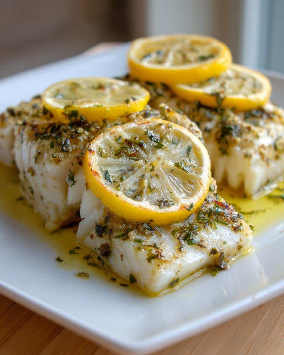 Easy Baked Lemon Herb Cod Fillets in 25 Minutes