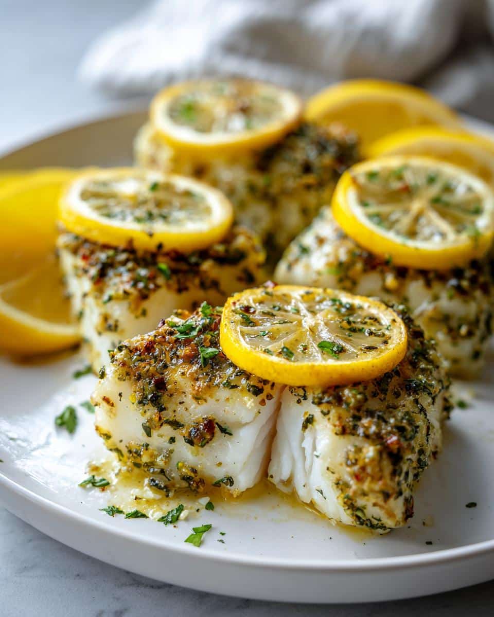 Easy Baked Lemon Herb Cod Fillets in 25 Minutes