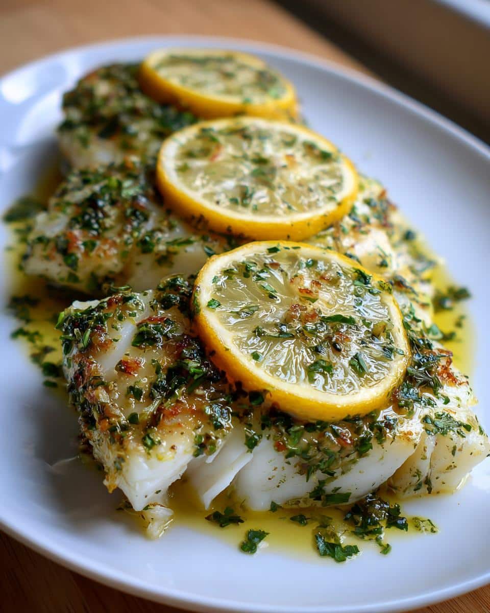 Easy Baked Lemon Herb Cod Fillets in 25 Minutes