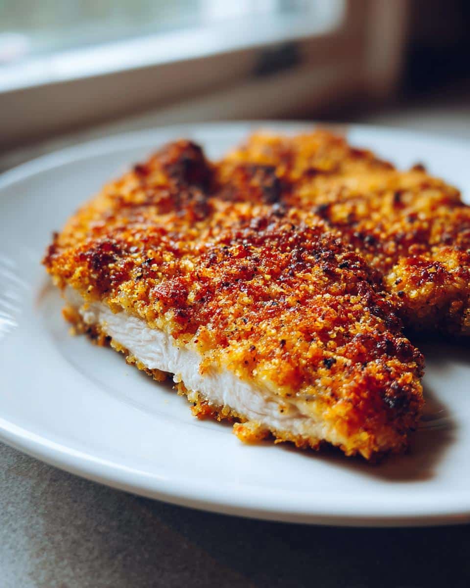 Crispy Baked Parmesan Crusted Chicken in Just 20 Minutes