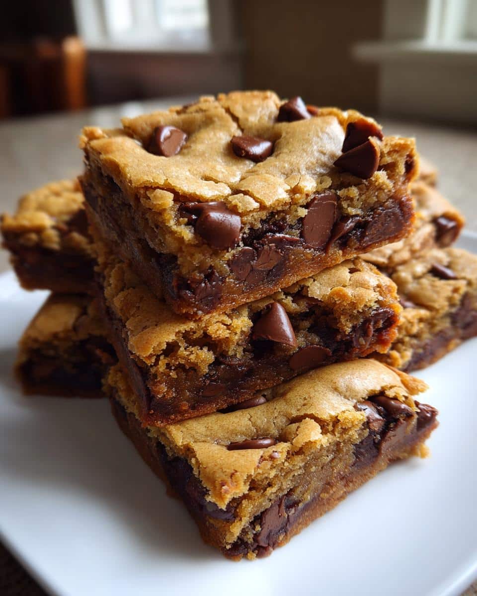 1-Bowl Chewy Chocolate Chip Cookie Bars You’ll Crave