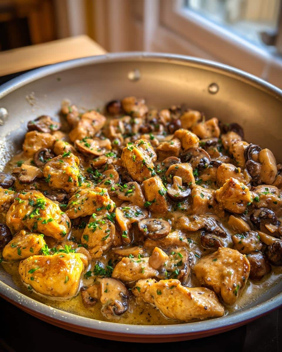Easy Chicken and Mushroom Skillet Dinner in 30 Minutes