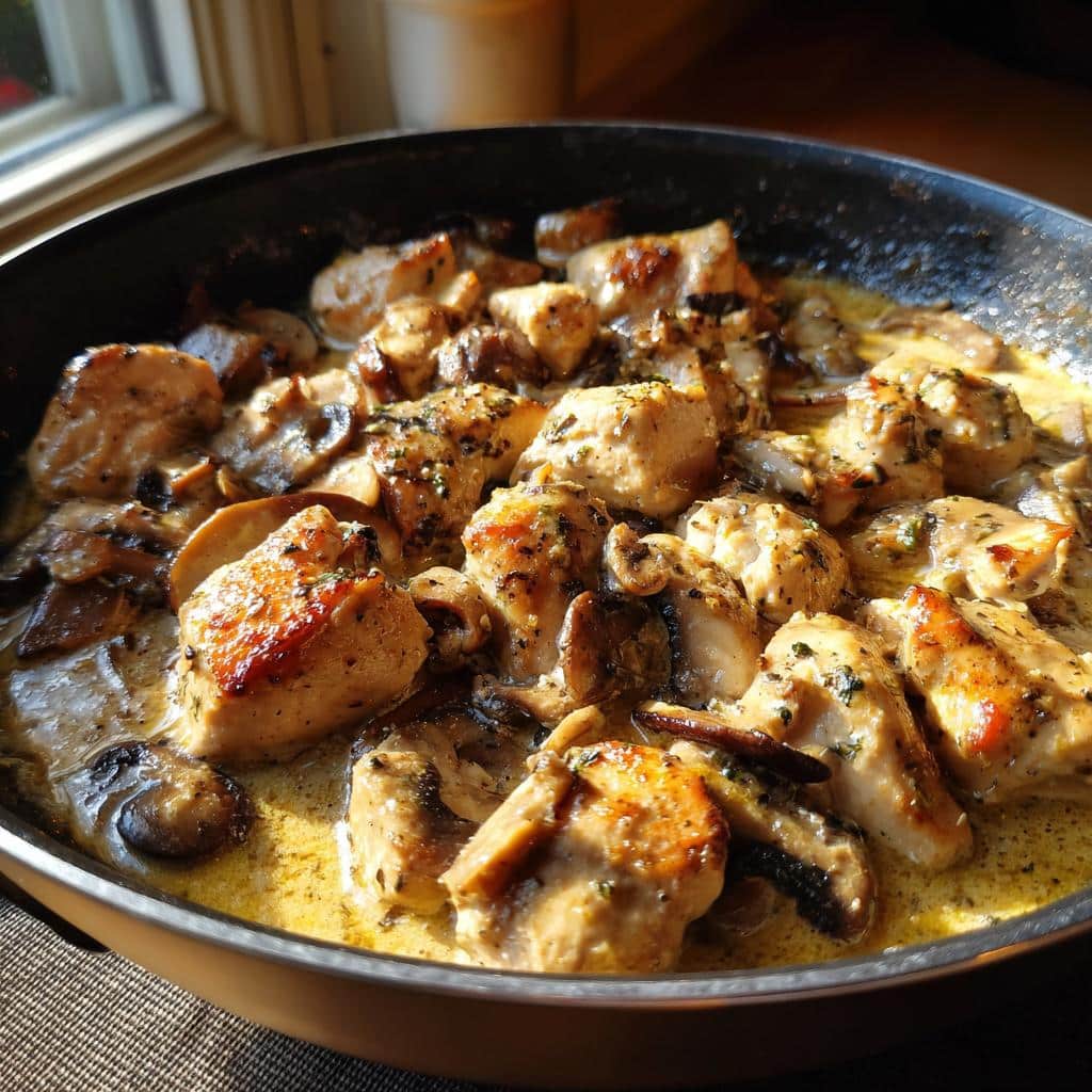 Easy Chicken and Mushroom Skillet Dinner in 30 Minutes