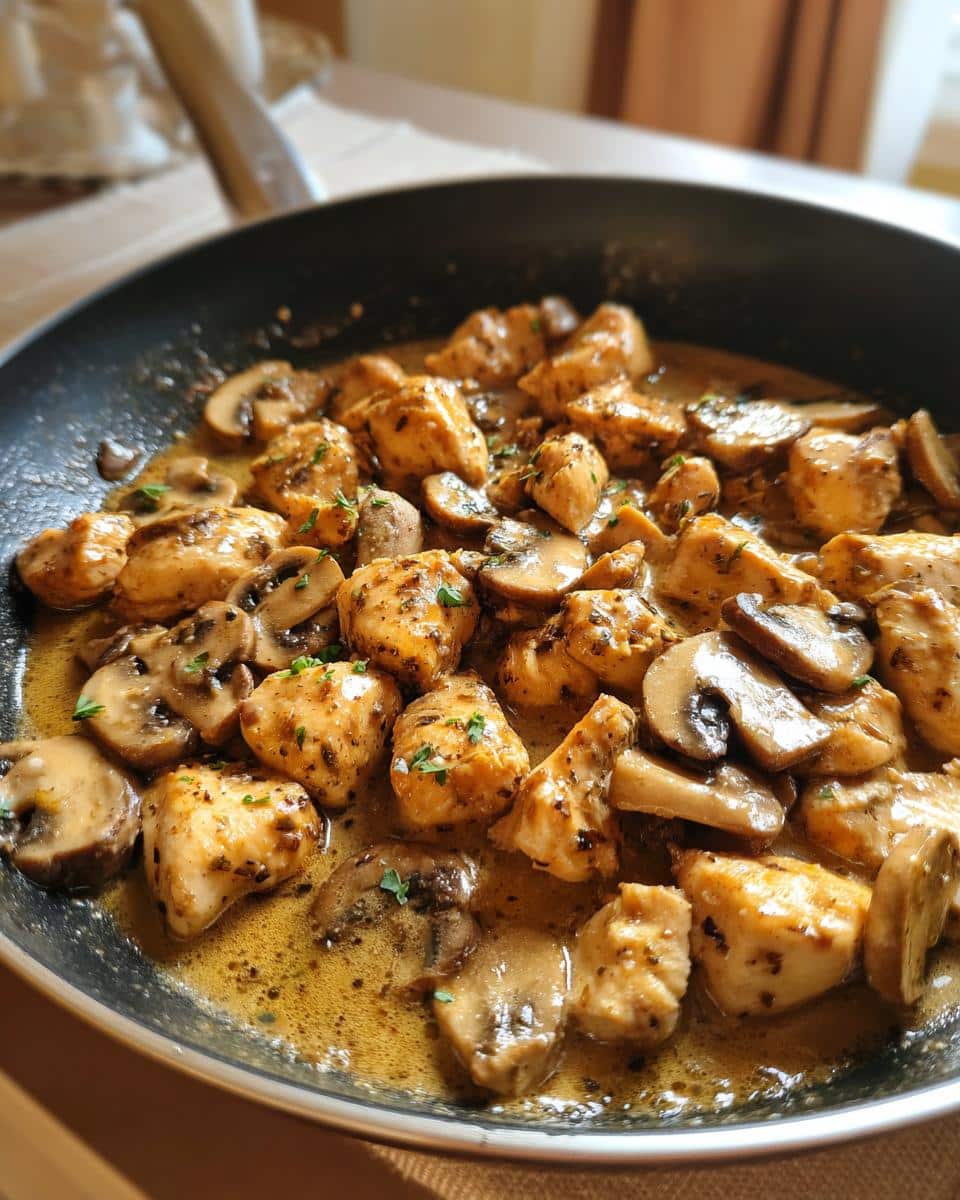 Easy Chicken and Mushroom Skillet Dinner in 30 Minutes