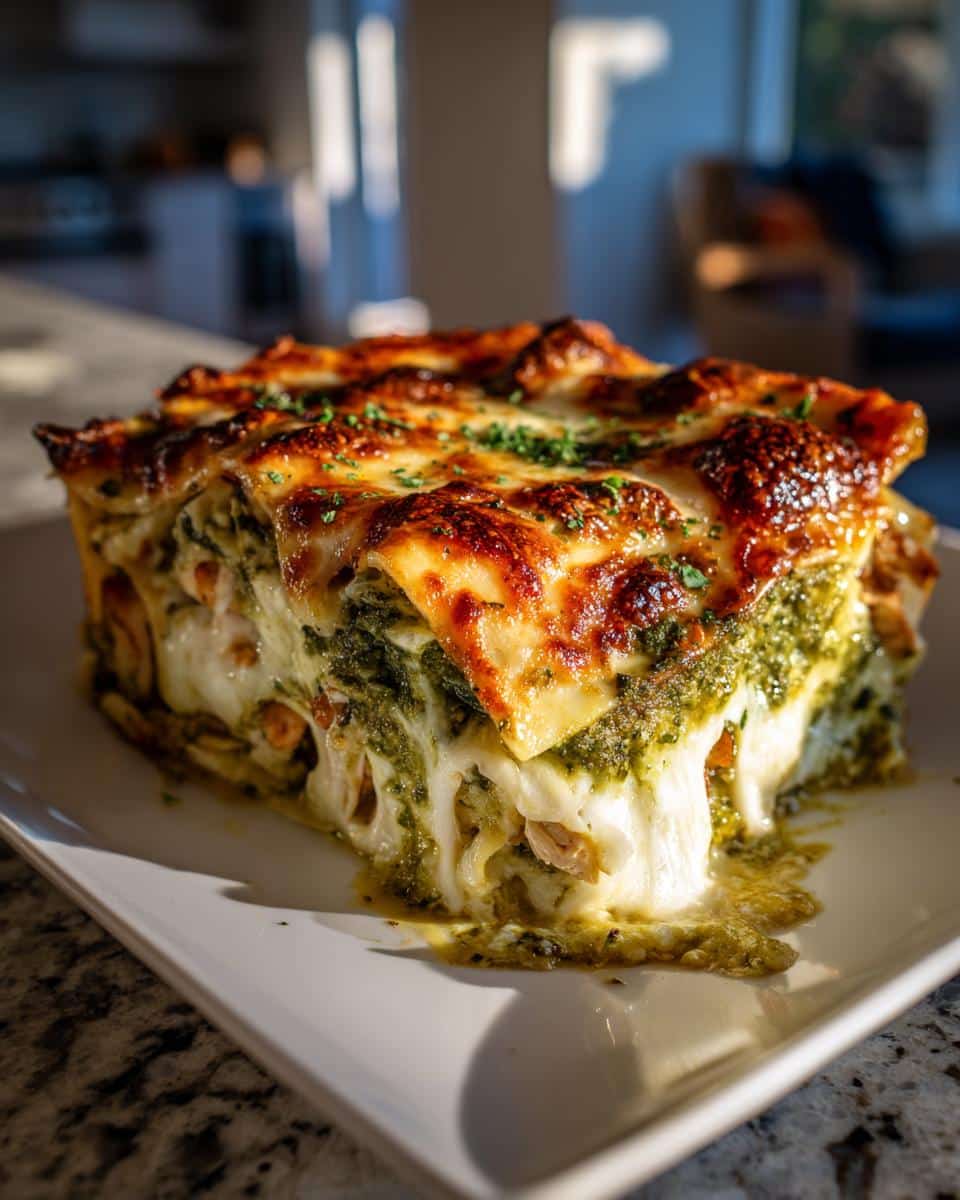 Easy 20-Minute Chicken Pesto Lasagna That Tastes Like Magic