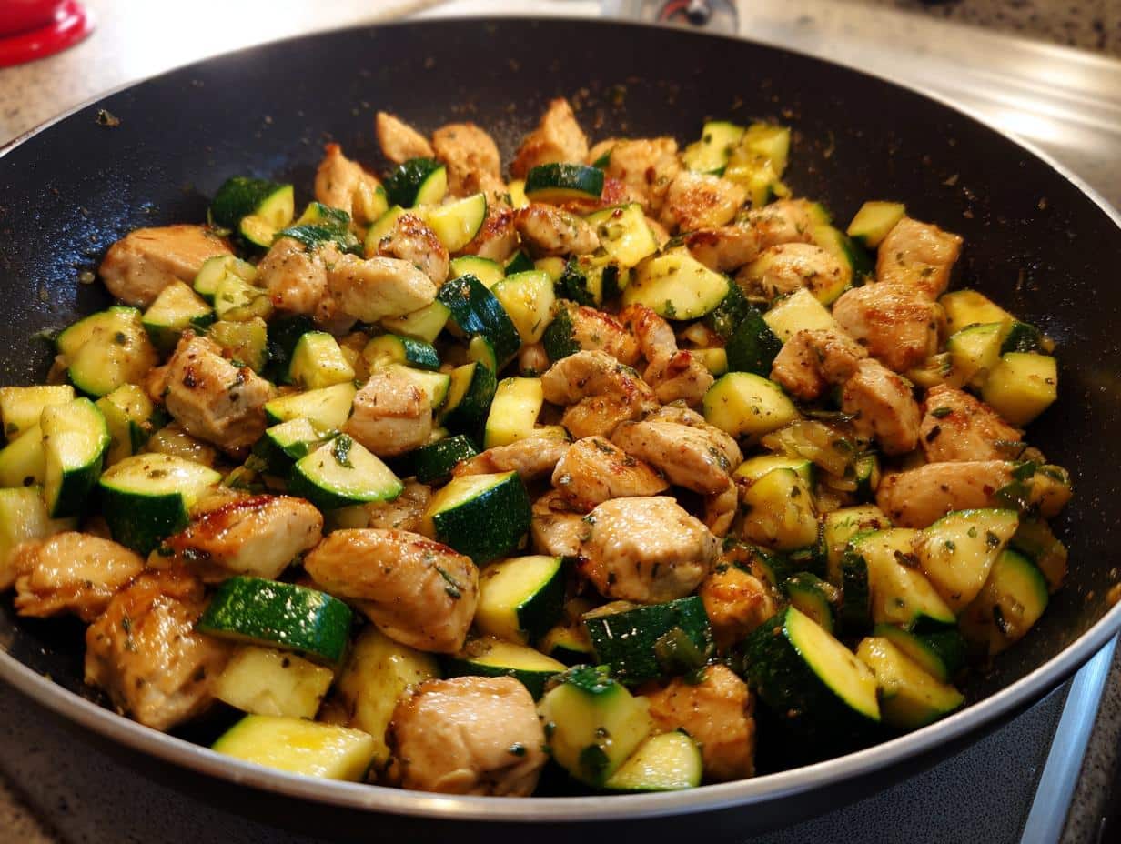 30-Minute Chicken and Zucchini Skillet - Easy & Delicious!