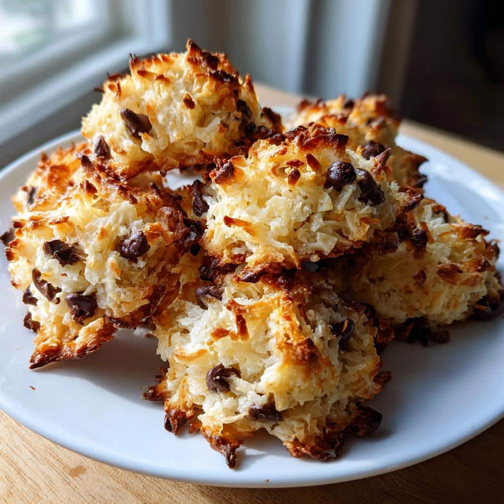 Easy Coconut Chocolate Chip Macaroons in Just 25 Minutes