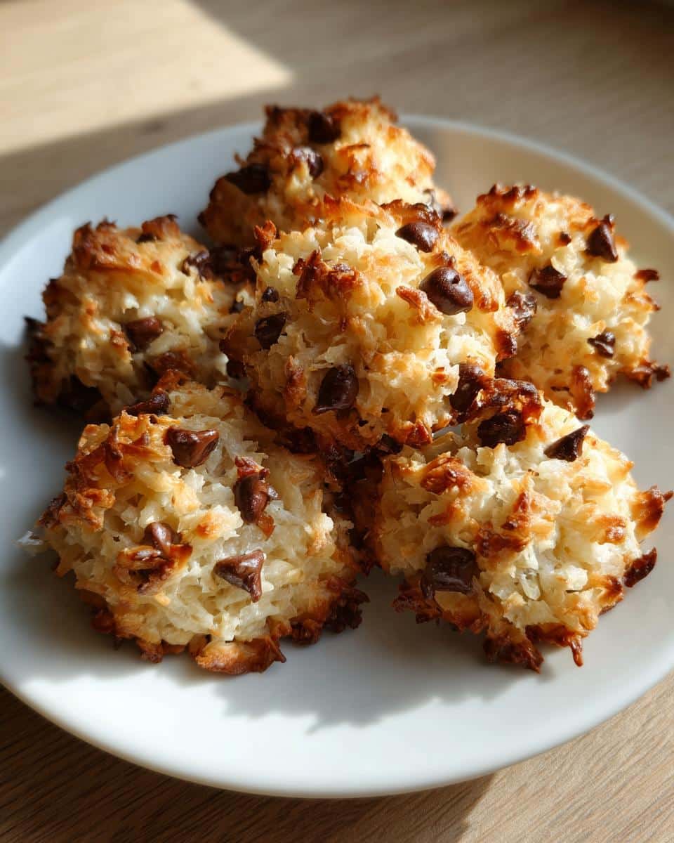 Easy Coconut Chocolate Chip Macaroons in Just 25 Minutes