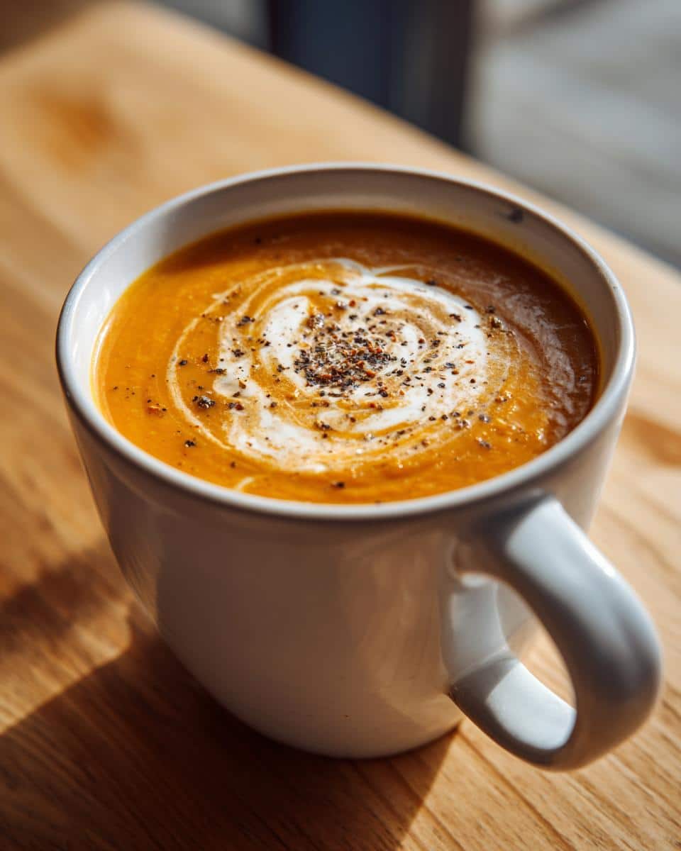 Creamy Butternut Squash Apple Soup in Just 5 Ingredients