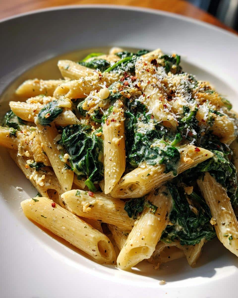25-Minute Creamy Tuscan Spinach Pasta That Never Fails