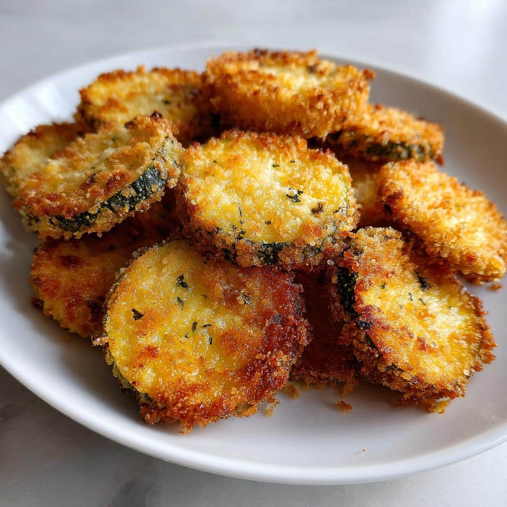 Crispy Air Fryer Breaded Zucchini Chips in Just 25 Minutes
