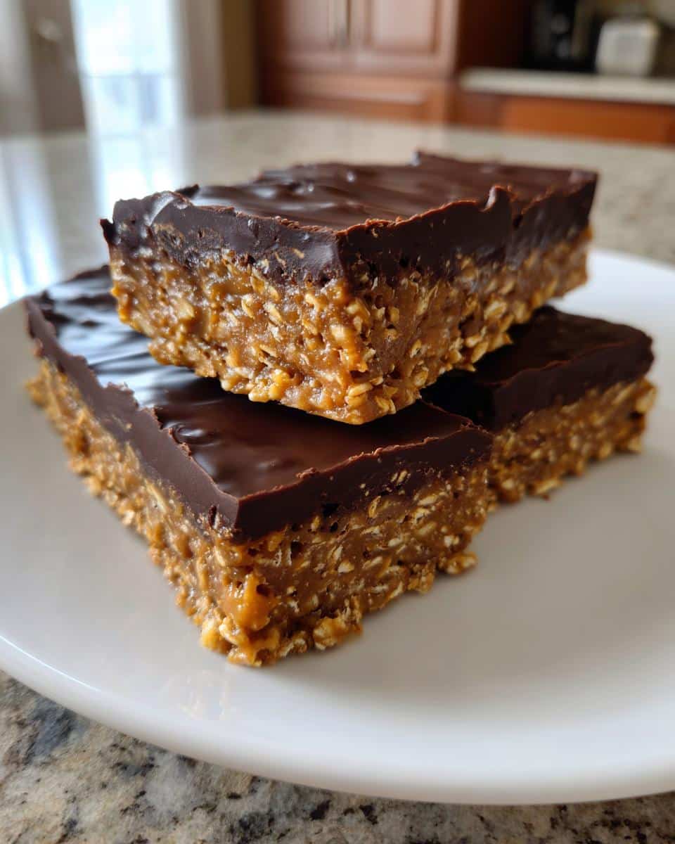 15-Minute No Bake Chocolate Peanut Butter Bars You'll Crave