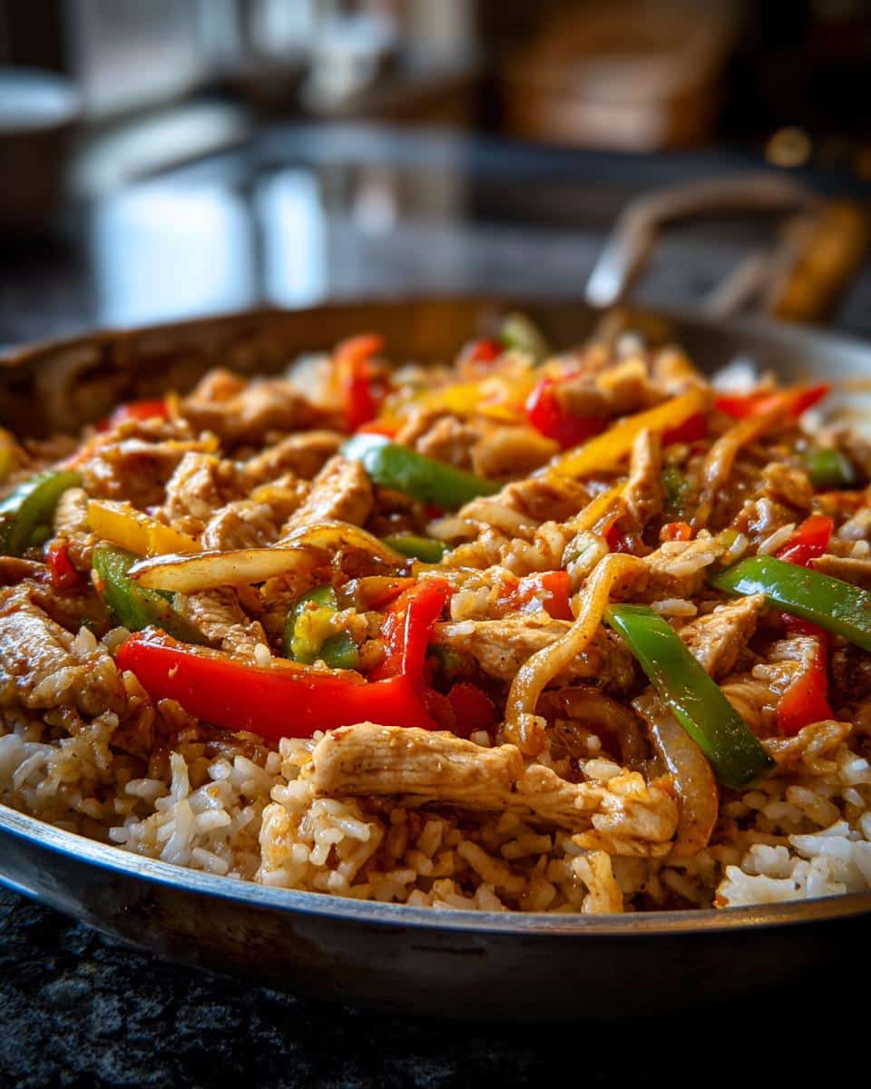 Flavorful One Pot Chicken Fajita Rice in 35 Minutes