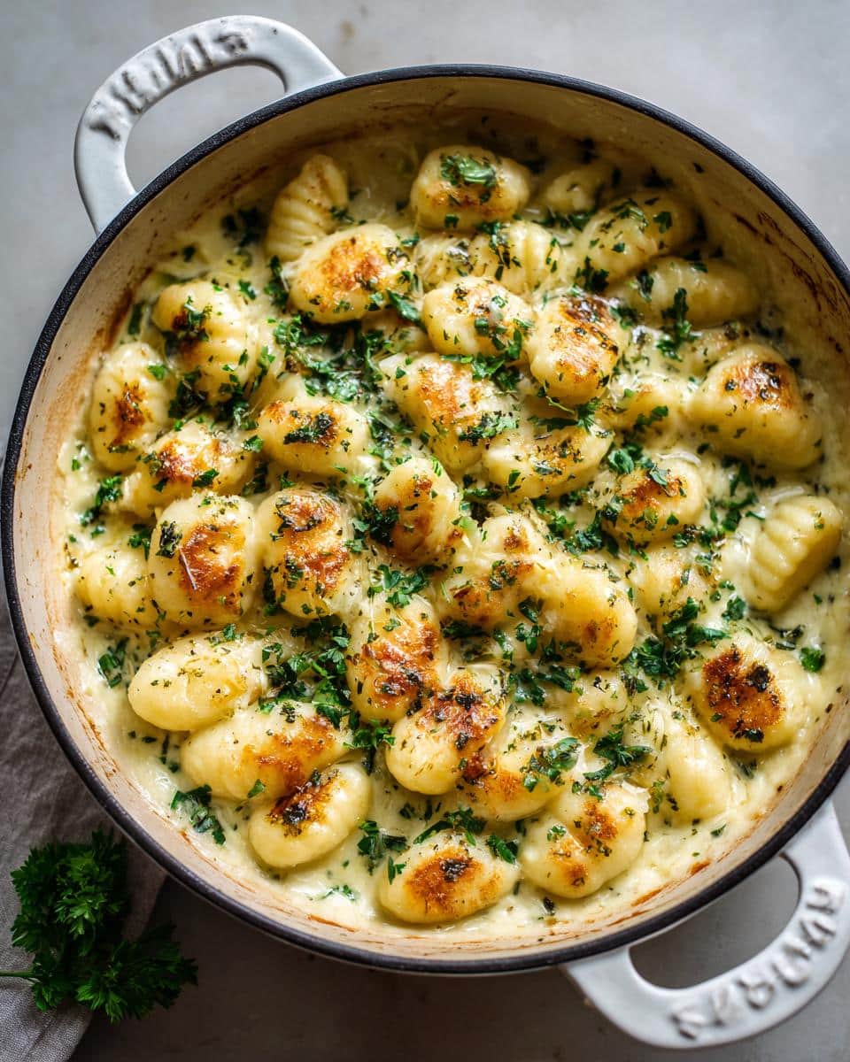 One Pot Creamy Garlic Parmesan Gnocchi in Just 20 Minutes
