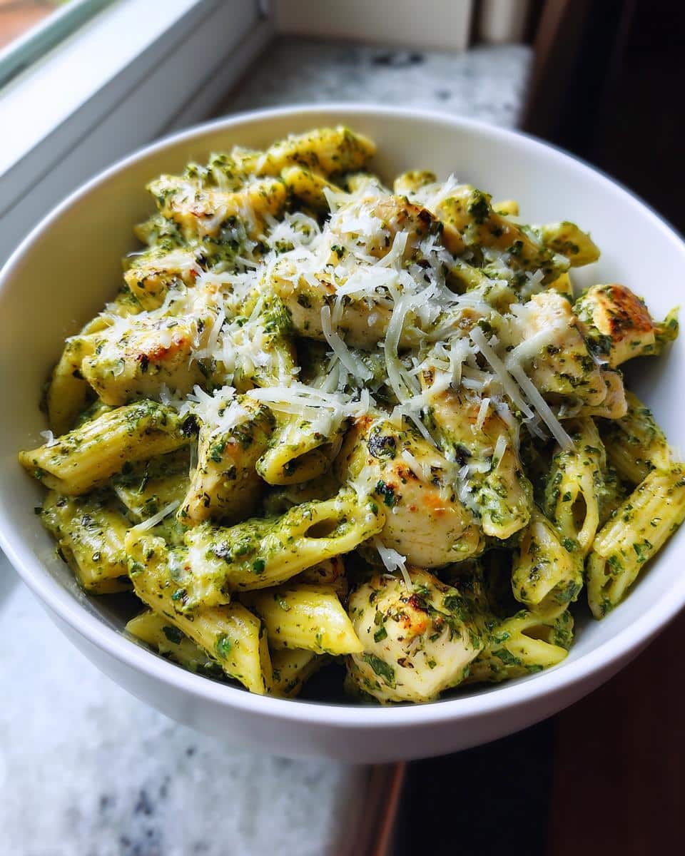 30-Minute One Pot Creamy Pesto Chicken Pasta Perfection