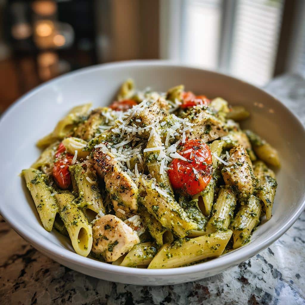 30-Minute Pesto Parmesan Chicken Pasta That Never Fails