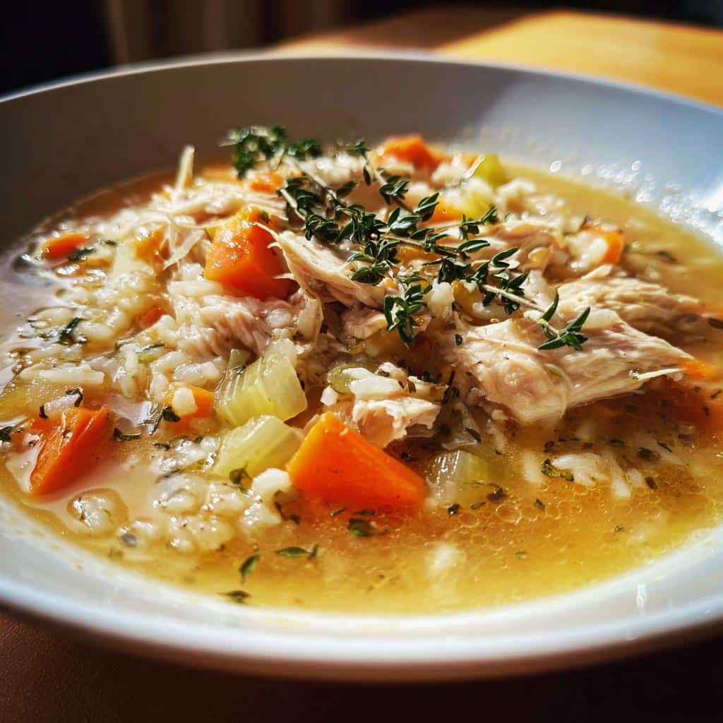 35-Minute Turkey and Rice Vegetable Soup - Comfort in a Bowl