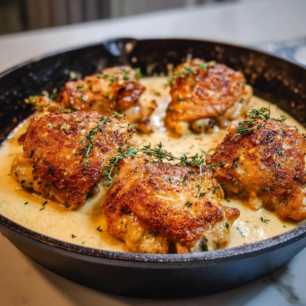 6-Ingredient Creamy Genius Chicken Thighs That Never Fail