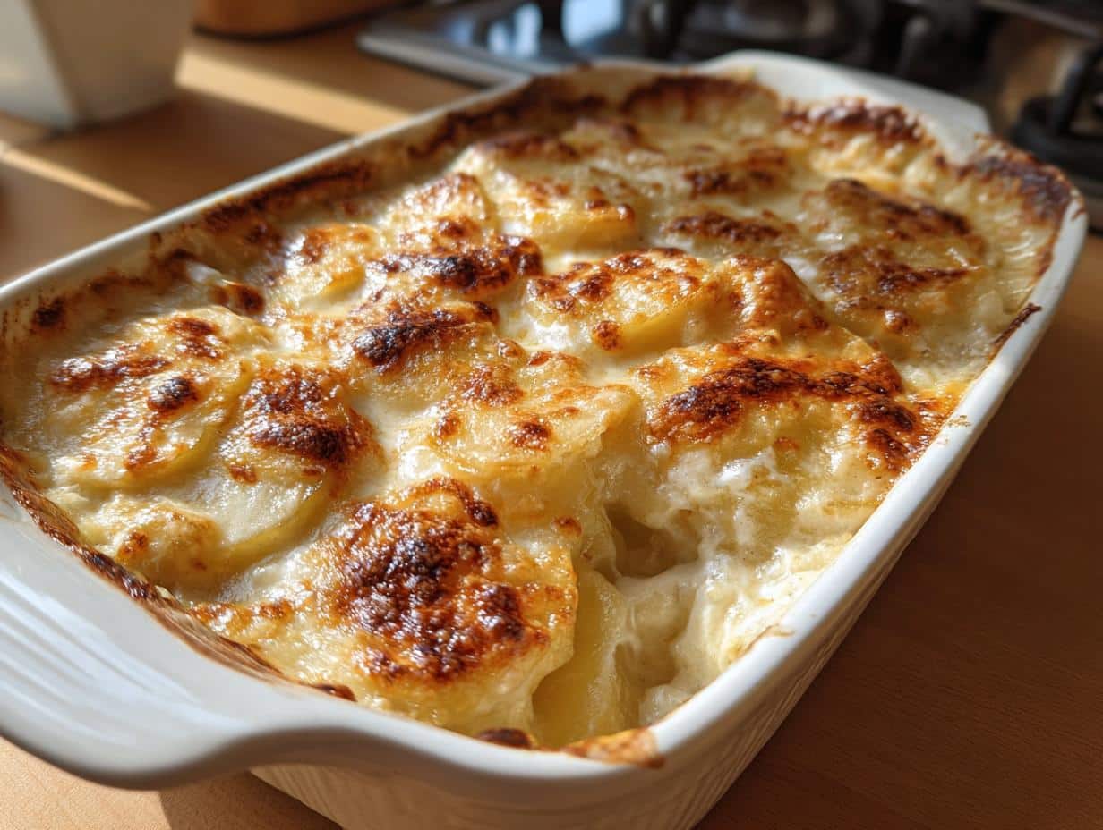 4-Clove Garlic Scalloped Potatoes Recipe - Creamy Perfection