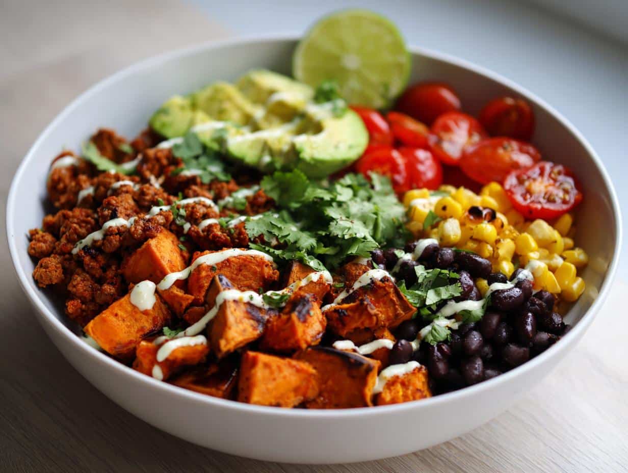 High-Protein Sweet Potato Taco Bowls: 15-Minute Dinner Bliss