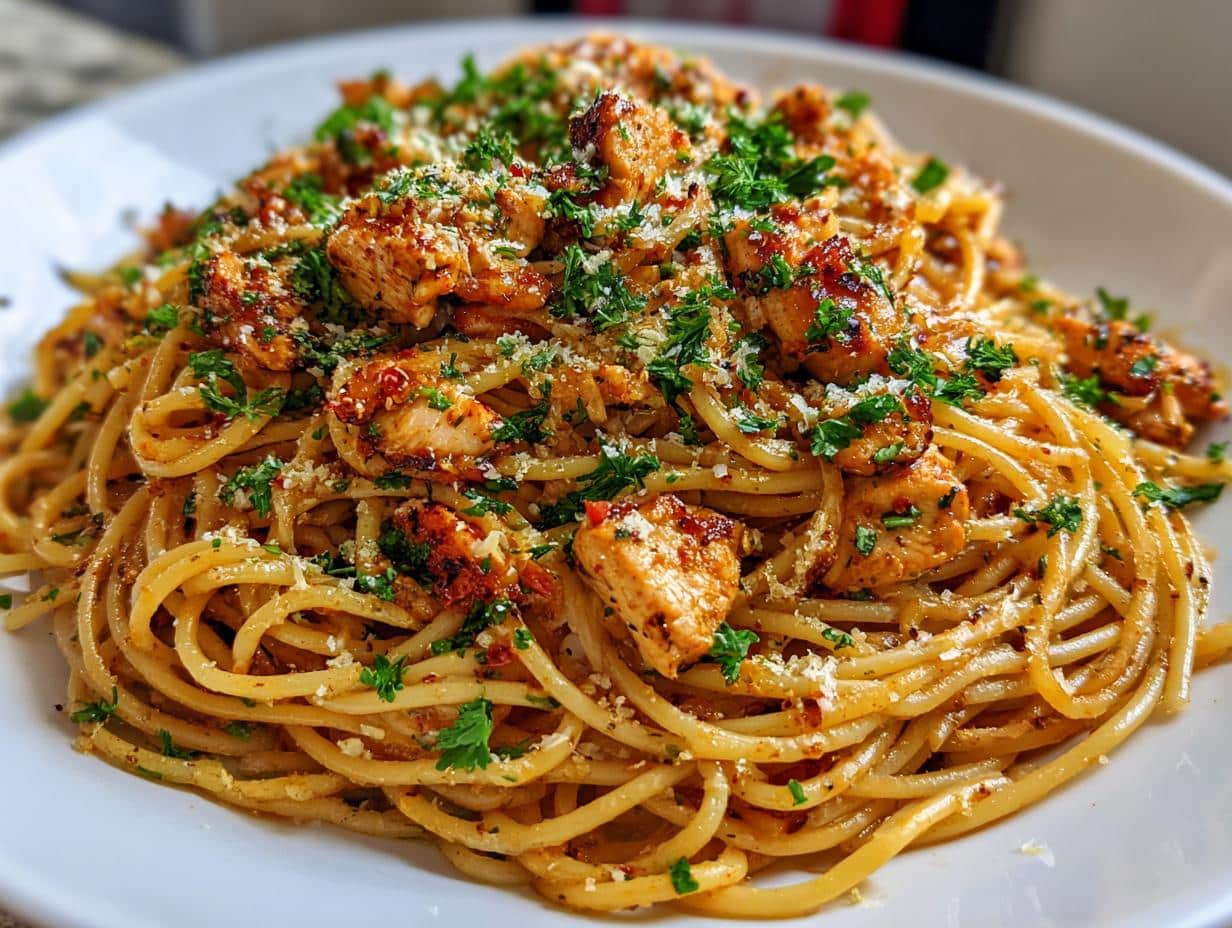 25-Minute Quick Garlic Chicken Pasta That Never Fails